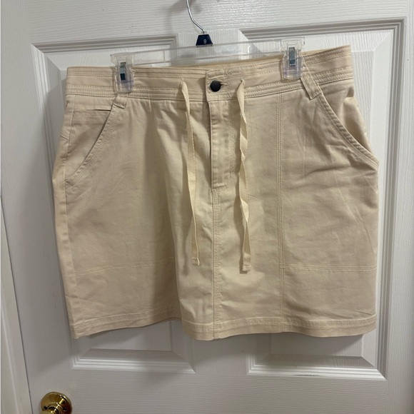 Ocean + Coast | Skirts | Ocean Coast Cream Colored Skirt Zip Up Front ...